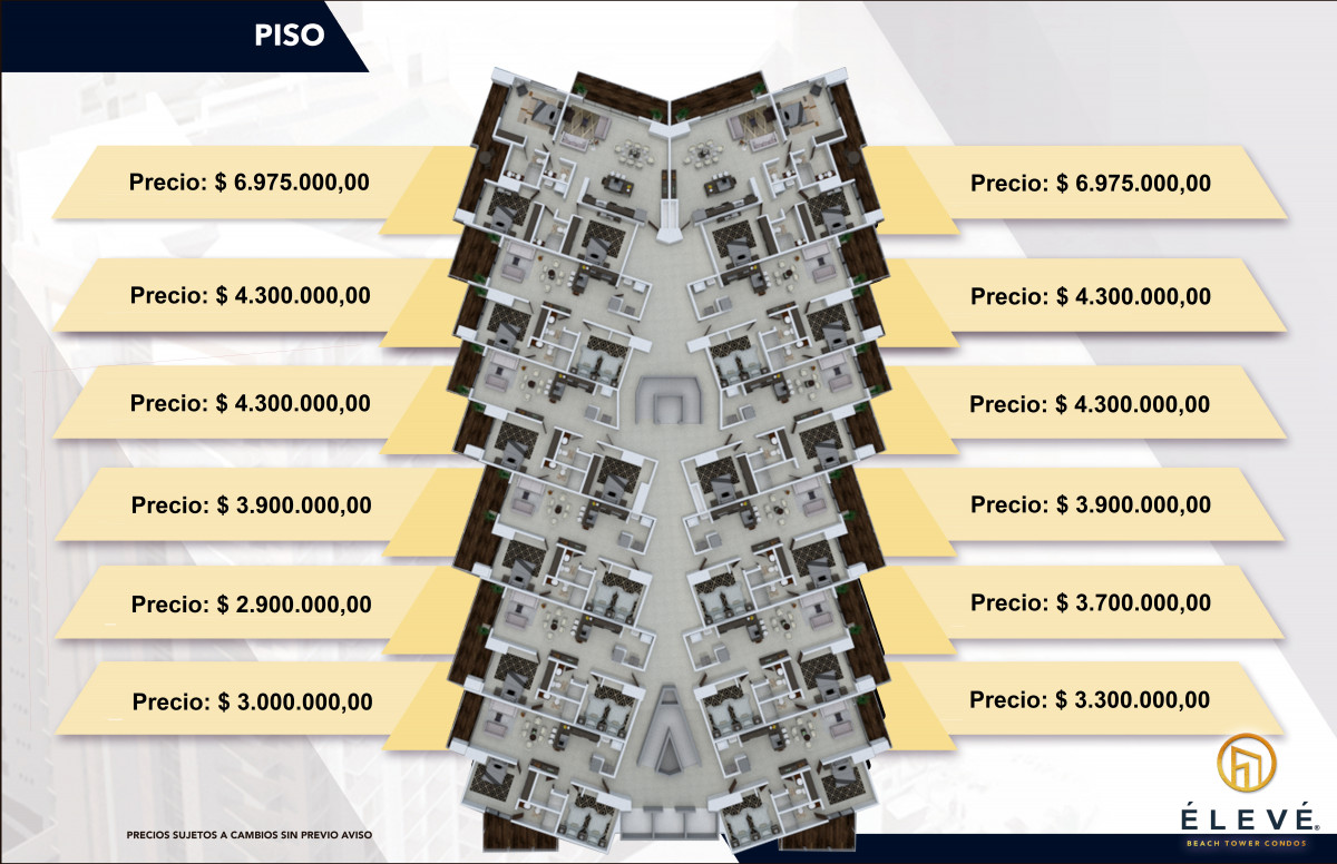 Propiedades nuevos en Mazatlán - Élevé beach tower condos